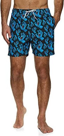 Santa Cruz Santa Cruz Hands All Over Short de bain pour homme, Noir, M