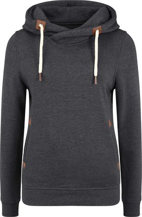 Oxmo Vicky Damen Kapuzenpullover Hoodie Pullover mit Kapuze, Größe:XXL, Farbe:DAR Grey M (798288)