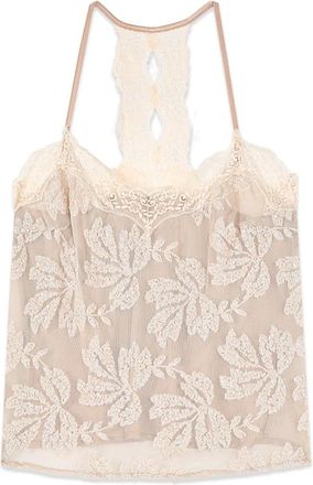 Oltre Femme, Tops, Rose, Taille: 46 FR Top brod&eacute;