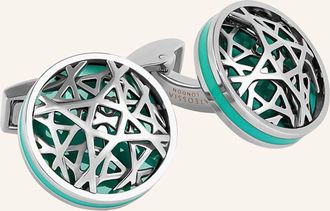 Tateossian Tateossian Manschettenkn&ouml;pfe Dome Cutwork blau