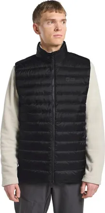 Jack Wolfskin Daunenweste JACK WOLFSKIN PILVI DOWN VEST M, Herren, Gr. XL (54/56), schwarz, Obermaterial: 100% POLYESTER. F&uuml;llung: 90% ENTENDAUNEN, 10% FEDER. Futte