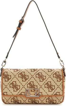 Guess Circe Flap Shoulder Bag Latte Logo