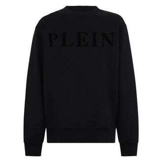 Philipp Plein Sweatshirt Ls Logo - - Sweatshirts & Hoodies - Herren - Schwarzk - S