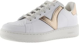 Victoria Basket Basse Madrid Effet Cuir & Pièces Métallisées en Contraste 1258202 pour Femme Nude 38