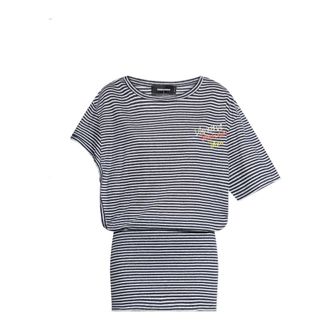 Dsquared2 Femme, Robes, Bleu, Taille: 38 FR Robe capsule Summer Lovers