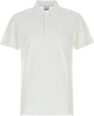 Burberry Homme, Tops, Blanc, Taille: XS Polo Chemises