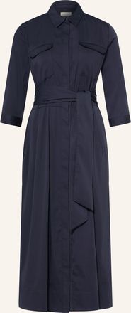 Milano Milano Italy Hemdblusenkleid Mit 3/4-Arm blau