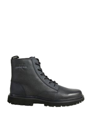 Calvin Klein Herren Mid Boot Stiefel Eva Laceup zum Schn&uuml;ren, Schwarz (Triple Black), 43