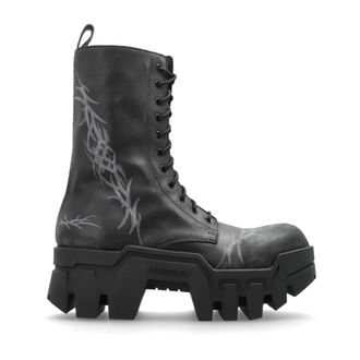 Balenciaga Bulldozer Schn&uuml;rstiefel - - Shoes - Damen - Schwarzk - 42 EU