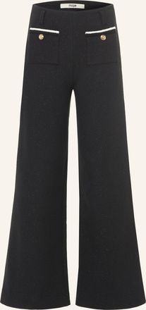 Maje Marlenehose Mit Glitzergarn schwarz