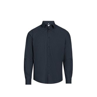 Au Printemps Paris Baumwollmuster -Hemd - Blau