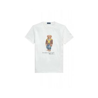 Ralph Lauren Homme, Tops, Blanc, Taille: XL T-shirt &agrave; imprim&eacute; graphique