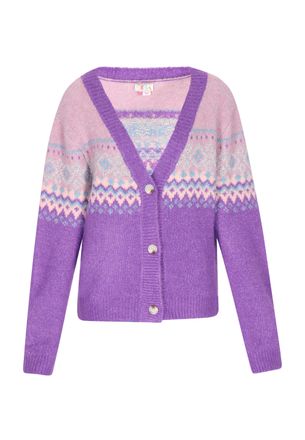 Izia Strickjacke Damen Violett Mehrfarbig