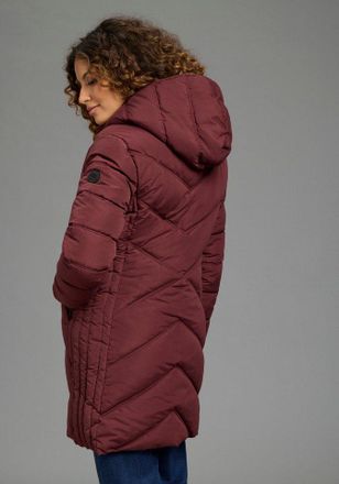 Kangaroos Winterjacke mit hochschlie&szlig;endem Kragen, gef&uuml;tterte Kapuze
