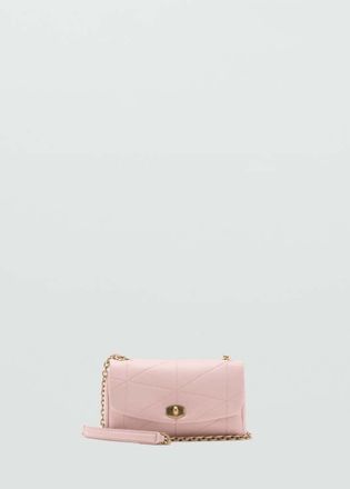 Mango Sac bandouli&egrave;re rabat nude - Femme - Taille unique - MANGO