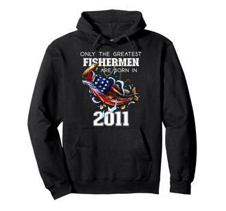 BDAZ 15. Geburtstag 2011 Fischer Barsch Angeln 15 Jahre alt Pullover Hoodie