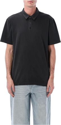 James Perse Homme, Tops, Noir, Taille: 2XL Revised Standard Polo