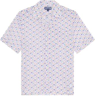 Vilebrequin Homme, Chemises, Multicolore, Taille: 3XL Cotton Bowling Shirt Micro Ronde des Tortues