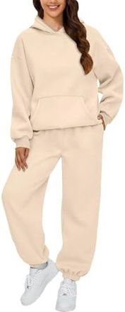 Generic Surv&ecirc;tement pour femme - 2 pi&egrave;ces - Sweat &agrave; capuche sportif - Pantalon de surv&ecirc;tement baggy confortable - Sweat &agrave; capuche pour femme - Surv&ecirc;tement d&eacute;c