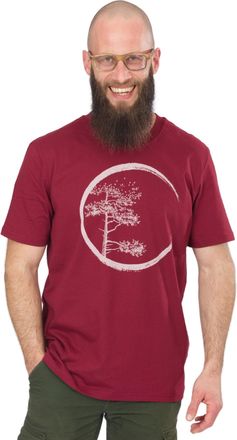 Life-Tree Shirt Organic Fairwear Shirt Men Burgundy Circle