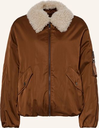s.Oliver S.Oliver Blouson Mit Abnehmbarem Kunstfell braun
