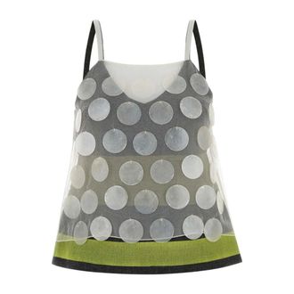 Marni Top Maxi &agrave; Sequins Nacre - Femme - Tops - Multicolore - Taille: 36 FR