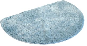Mesana Mesana J-10005/16 hellblau Duschmatte, Mikrofaser, 50x80 cm halbrund
