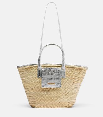 Jacquemus Tote Soli Medium aus Raffiabast