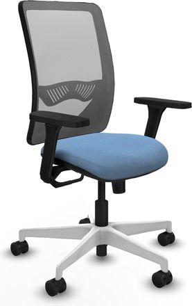 Piqueras y Crespo Office Stuhl Zulema mit 3D-Armlehnen, h&ouml;henverstellbare Lendenwirbelst&uuml;tze, ausgestattet mit 3 Positionen und Schneideschaum. Mit Rollen von 65 mm Nyl