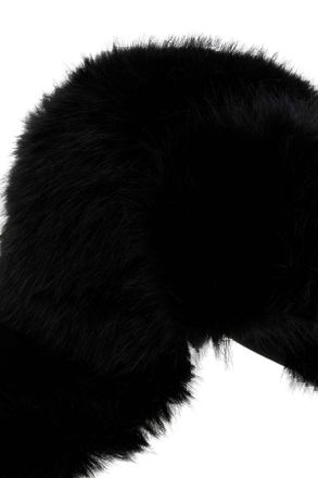 Stella McCartney FUR Eco Fur Aviator Hat - Black