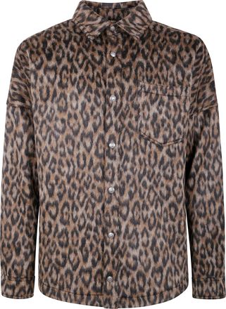 Palm Angels Classic Logo Animalier Overshirt