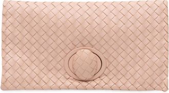 Bottega Veneta Clutches - Nappa Intrecciato Turn Lock Clutch - Gr. unisize - in Gold - f&uuml;r Damen