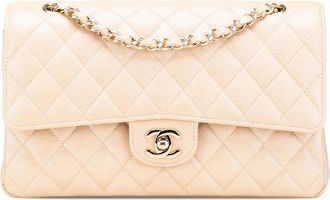 Chanel Hobo Bags - Medium Classic Iridescent Caviar Double Flap - Gr. unisize - in Braun - für Damen