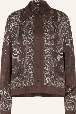 Riani Riani Hemdbluse Aus Satin braun