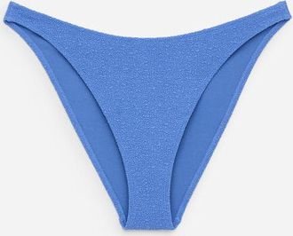 Arket Strukturierte Bikinihose -Blau