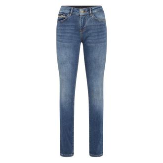 Philipp Plein Femme, Jeans, Bleu, Taille: W29 Pantalon en denim Slim Fit Cherries