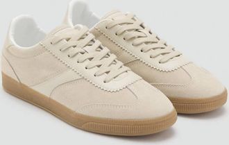 Mango Tennis combin&eacute;es cuir sable - Femme - 35 - MANGO