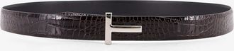 Tom Ford Reversible leather belt with crocodile-print - TOM FORD - gender_Man