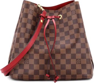 Louis Vuitton NeoNoe Handbag Damier with Leather MM bucket bag - Braun