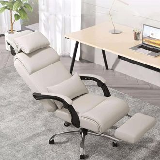 Generic Ergonomischer B&uuml;rostuhl, B&uuml;rostuhl mit hoher R&uuml;ckenlehne, gepolsterter Fu&szlig;st&uuml;tze und Neigefunktion, drehbarer und Verstellbarer Schreibtischstuhl