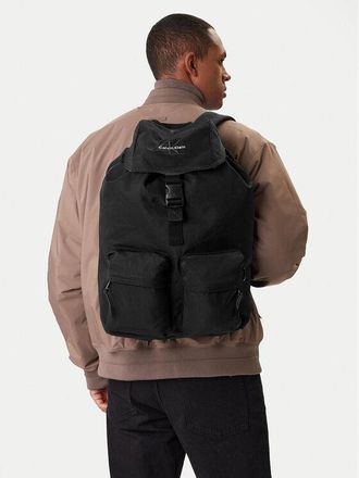 Calvin Klein Rucksack Bold Flap Backpack LV04D3270G Schwarz