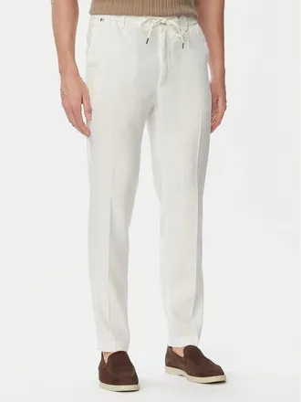 HUGO BOSS Stoffhose H-Kanel 50557859 Wei&szlig; Regular Fit