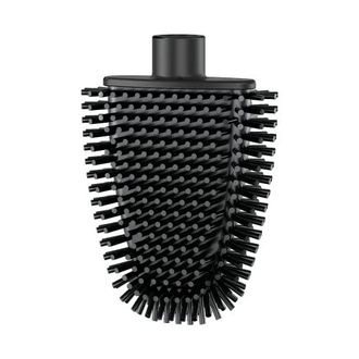 Metaltex 185517000 Cleany WC Ersatzb&uuml;rste flach, schwarz