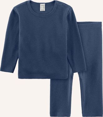 Hessnatur Hessnatur Hessnatur Unterw&auml;sche-Set Aus Bio-Merinowolle Mit Seide blau