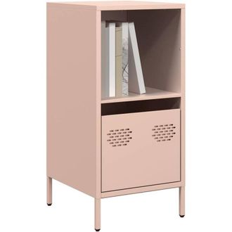 vidaXL Buffet rose 35x39x73,5 cm acier lamin&eacute; &agrave; froid - Vidaxl