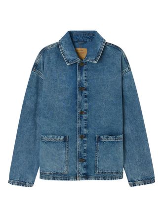 American Vintage Joybird Jeansjacke mit aufgesetzten Taschen - Blau