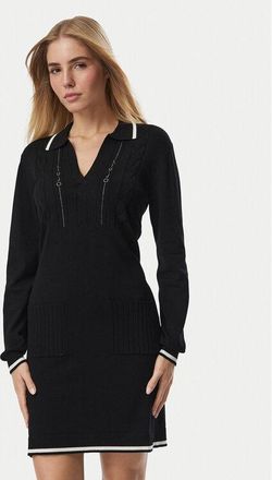 Liu Jo Strickkleid TF6271 MS63L Schwarz Regular Fit