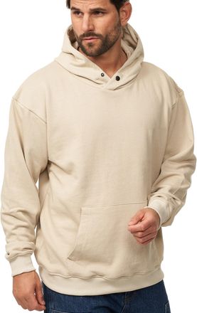 SOULSTAR Herren Oversize Hoodie Kapuzenpullover Einfarbig Basic Pullover Kapuzen-Sweatshirt F&uuml;r M&auml;nner S2_PRE-Hood-Stone-XXL