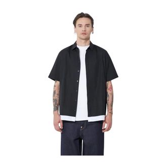 Neil Barrett Homme, Chemises, Noir, Taille: M Short Sleeve Chemises