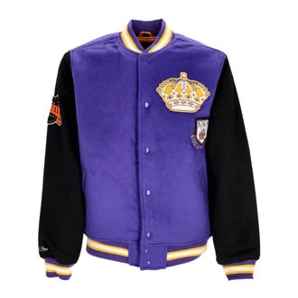 Mitchell & Ness NHL Team Legacy Varsity Jacket Loskin - - Jackets - Herren - Lila - S